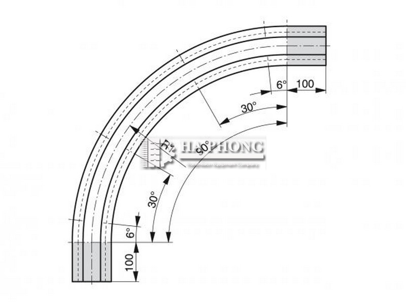 Xích nhựa chạy cong Hong’s Belt 880Tab K325